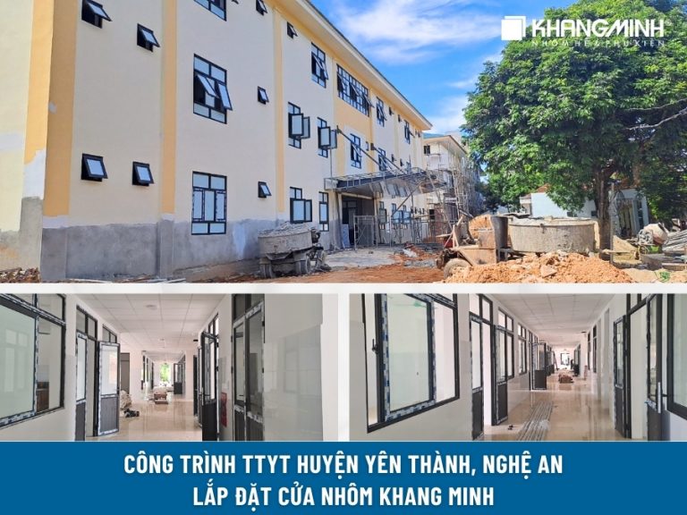 Công Trình TTYT Huyện Yên Thành, Nghệ An Lắp Đặt Cửa Nhôm Khang Minh ...